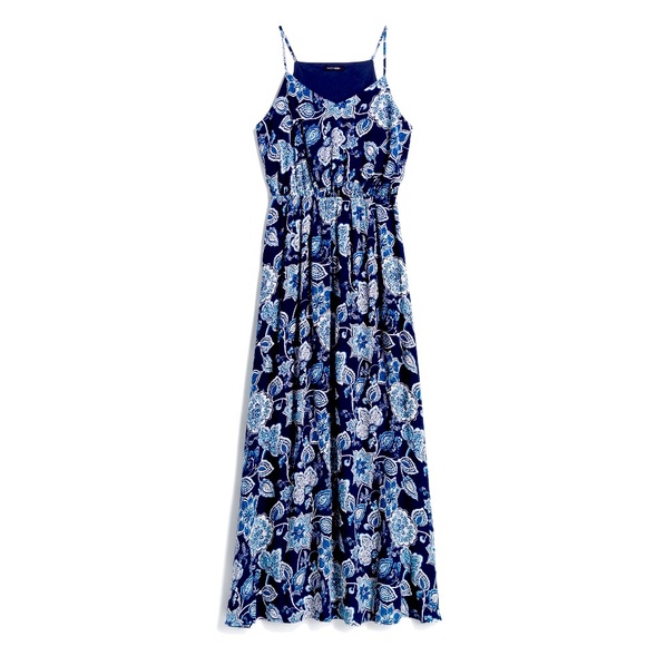Papermoon | Dresses | Papermoon Irena Maxi Dress Blue Floral Stitchfix ...